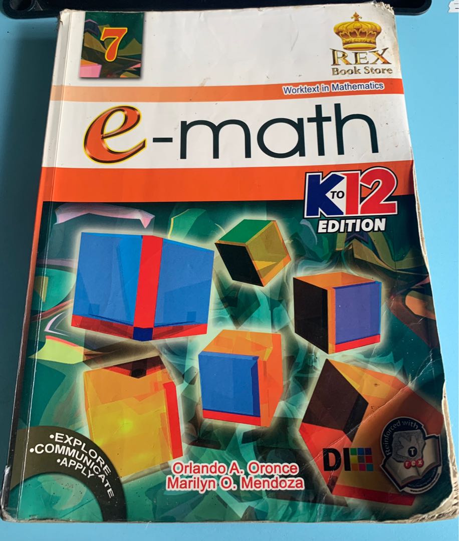 GRADE 7 BOOKS || e-math (Mathematics) - REX Book Store, Hobbies & Toys ...