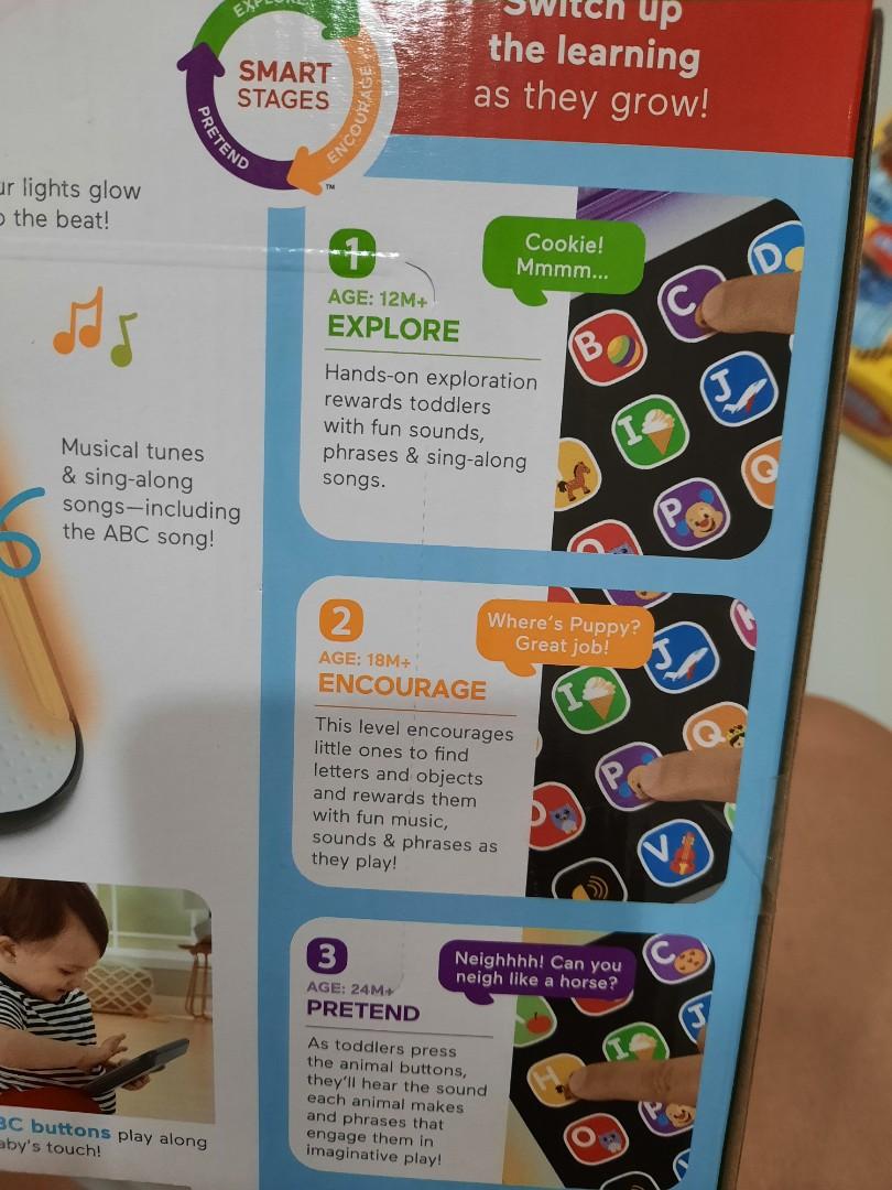 Fisher-Price Smart Tablet Toy, Babies & Kids, Infant Playtime on Carousell