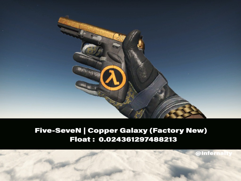 Five-SeveN Copper Galaxy FN CSGO SKINS KNIVES, Video Gaming, Gaming ...