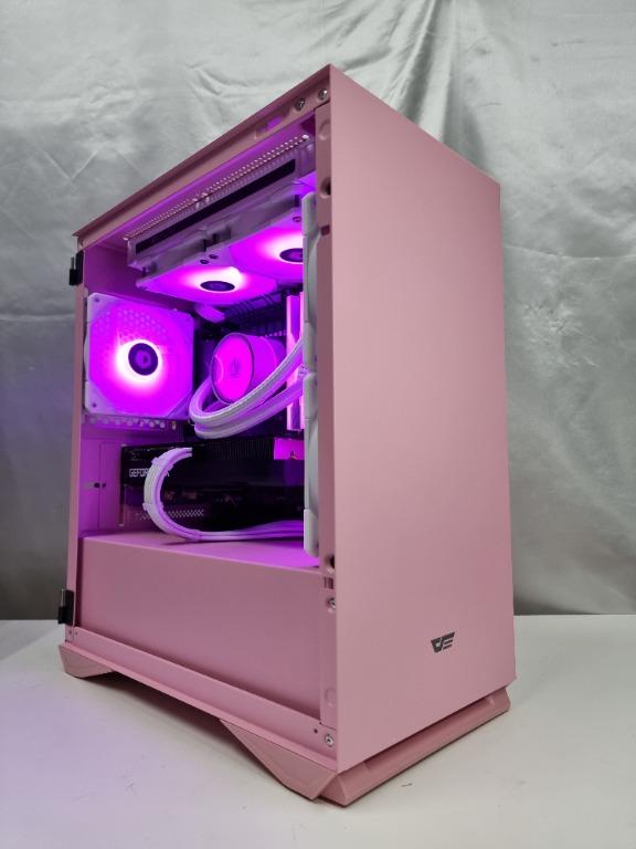 [FREE DELIVERY] PINK CUSTOM GAMING PC WORKSTATION / INTEL I5 12400F ...