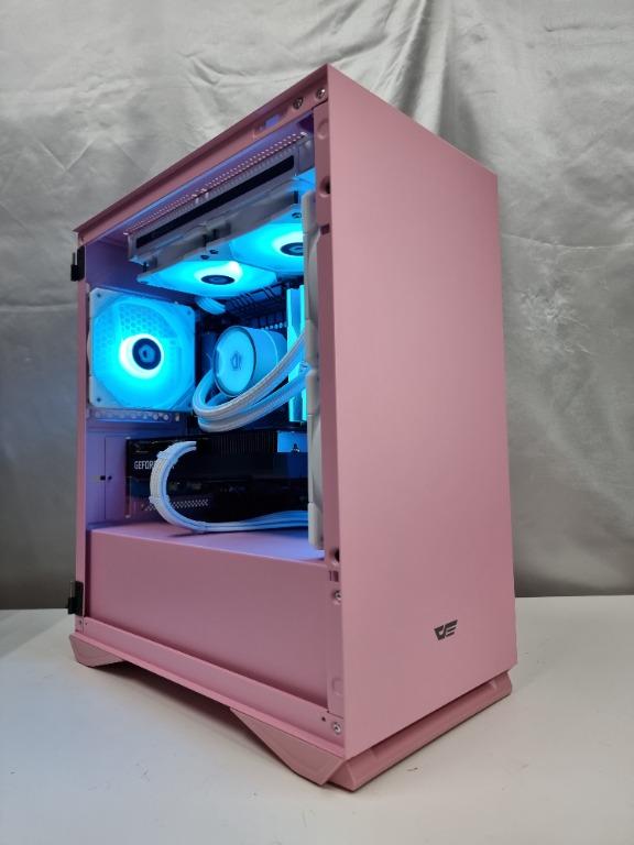 [FREE DELIVERY] PINK CUSTOM GAMING PC WORKSTATION / INTEL I5 12400F ...