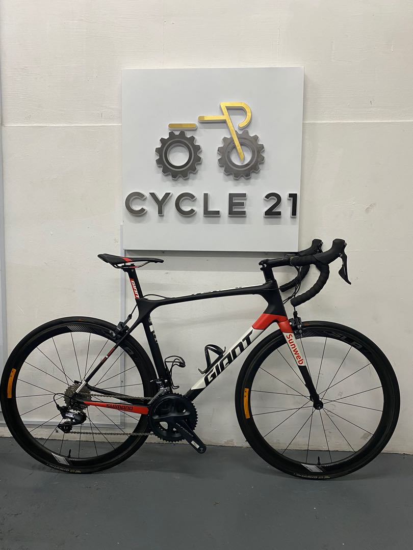 GIANT TCR ADVANCED PRO TEAM SUNWEB EDITION WITH SHIMANO R8000 GROUPSET, SLR 01 CARBON WHEELSET ...