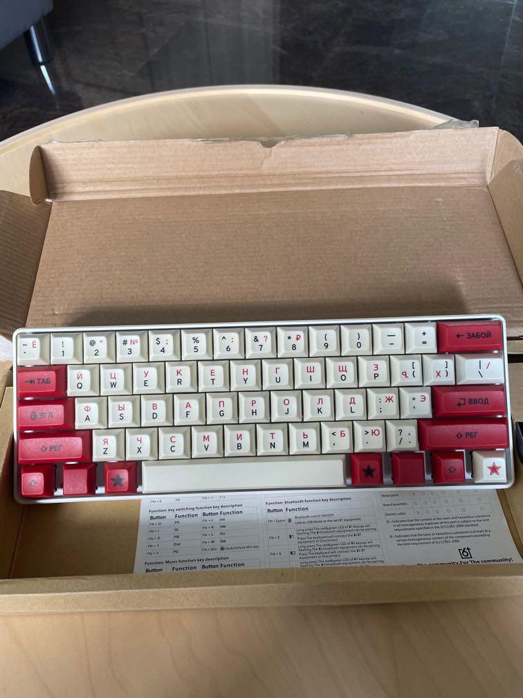 GK61 Hotswappable with custom key caps, Computers & Tech, Parts ...