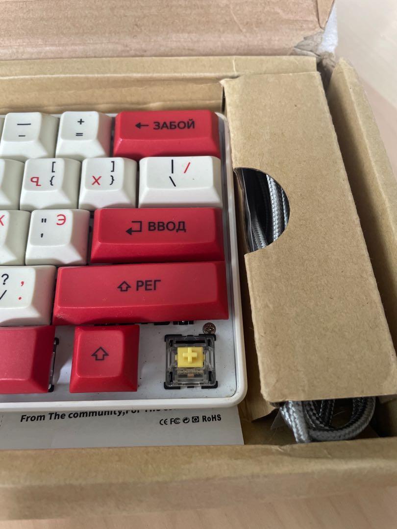 GK61 Hotswappable with custom key caps, Computers & Tech, Parts ...