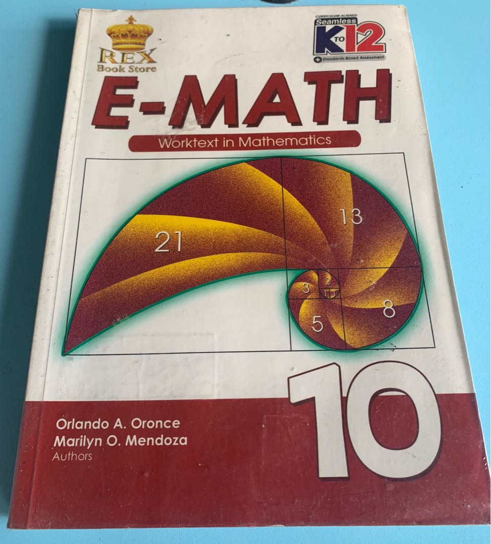 GRADE 10 BOOKS || e-math (Mathematics) - REX Book Store, Hobbies & Toys ...