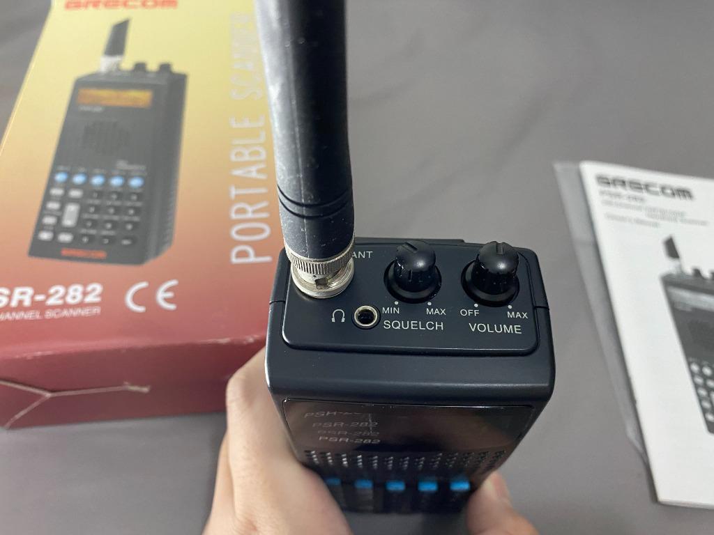 GRECOM 手提Airband Receiver / VHF Scanner PSR-282 ( 齊盒，說明書), 手提電話, 對講機 ...