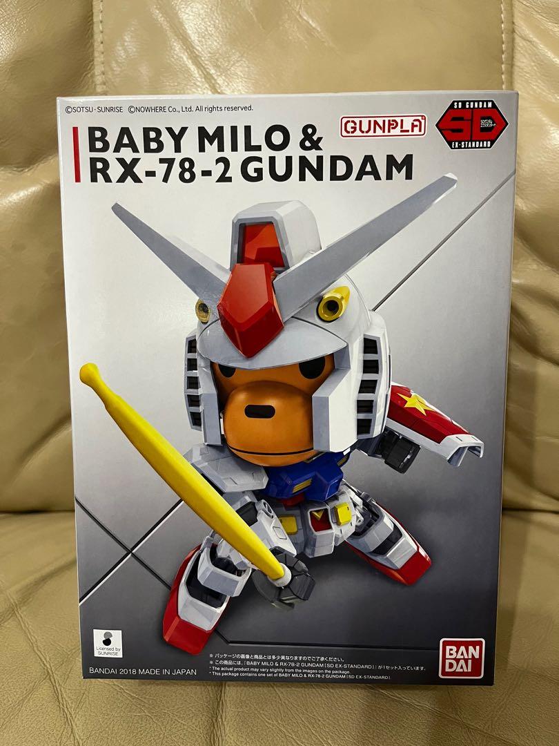 Gundam baby milo RX 78 BB SD Gundam bathing ape, 興趣及遊戲, 玩具 & 遊戲類 ...