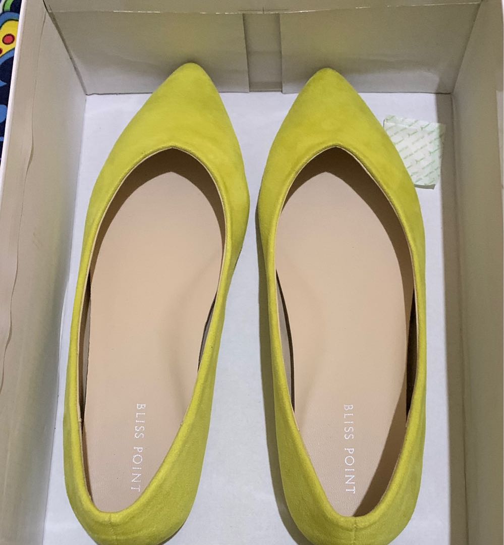 Japan / Bliss Point - Yellow Ballet Shoes, Women's Fashion, Footwear ...