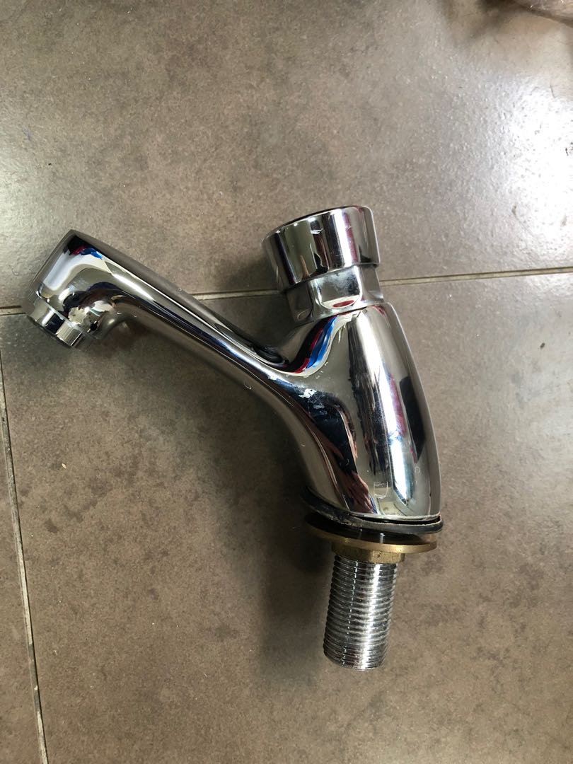 Like new Self-closing water tap, Furniture & Home Living, Bathroom ...