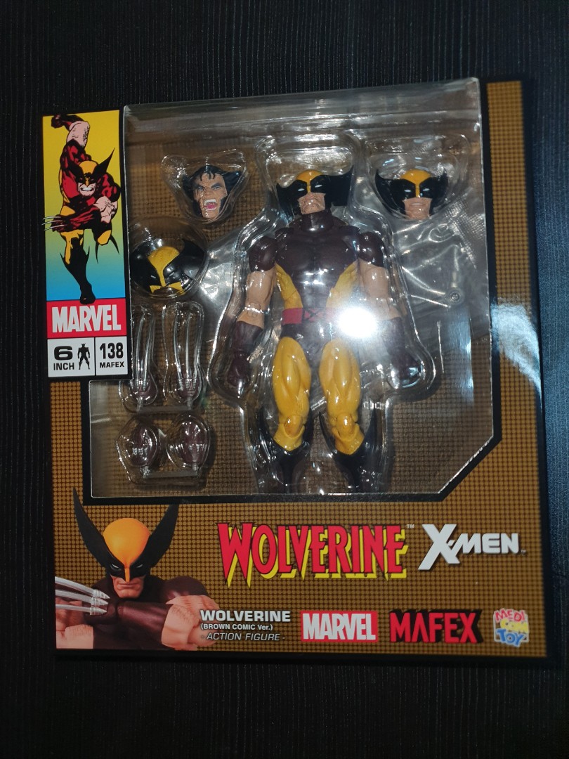 MAFEX 138 Wolverine (Brown Comic Ver.) MISB, Hobbies & Toys, Toys ...