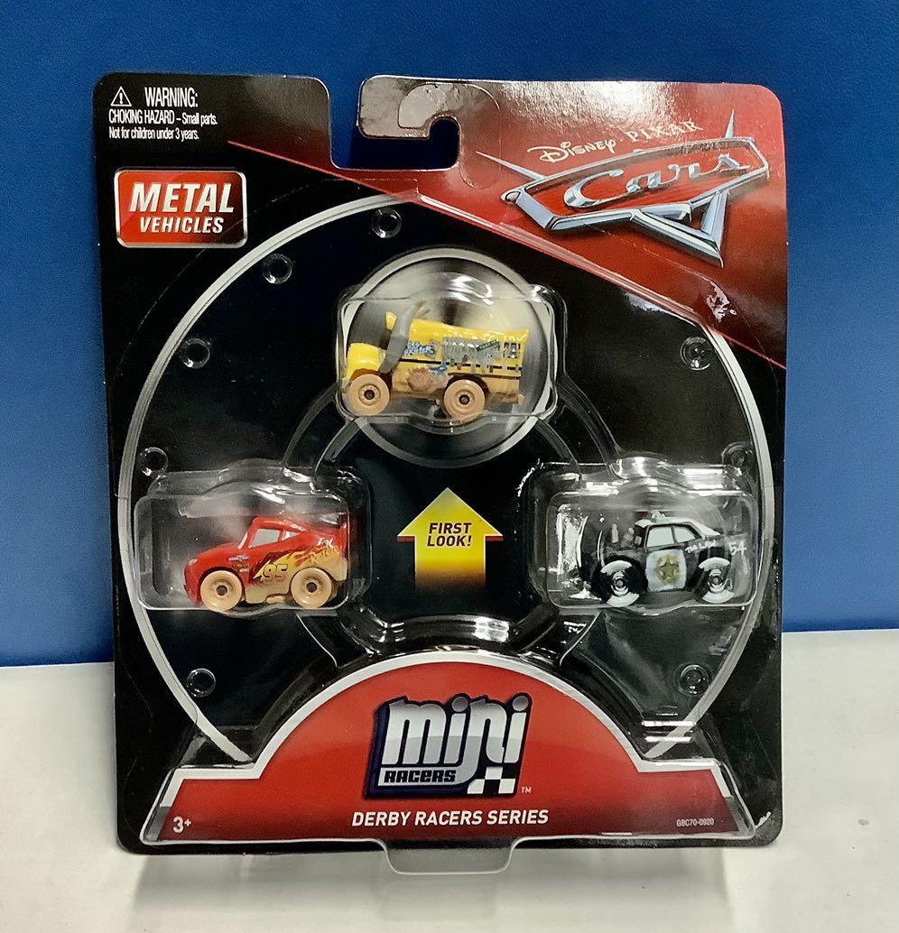 Mattel Disney Pixar Cars Mini Racers Derby Racers Series, 興趣及遊戲, 玩具 ...