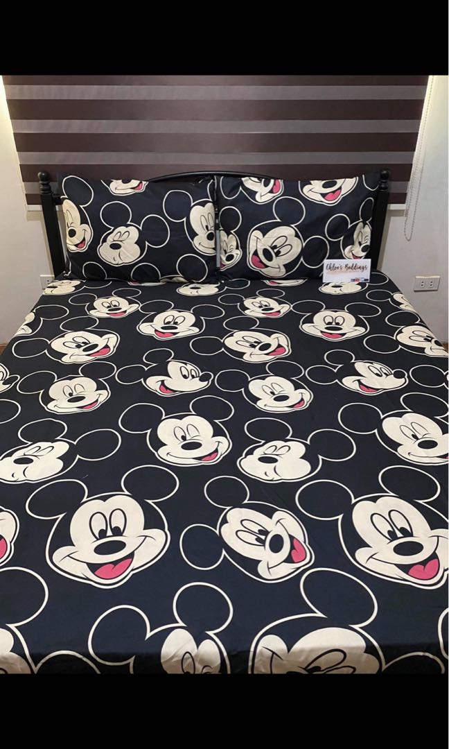 Mickey Mouse disney design Canadian cotton bedsheet by cobre kama #mickey #mouse #disney ...
