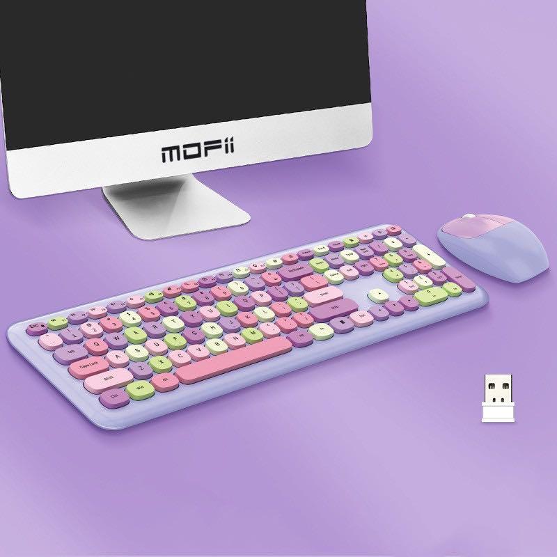 MOFII 666 Wireless Keyboard in Purple, Computers & Tech, Parts ...