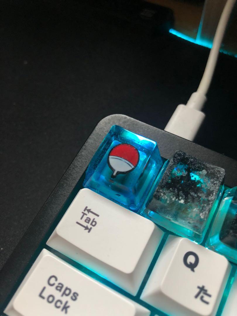 Naruto Keycap || Uchiha Clan || Artisan Resin Keycap, Computers & Tech ...
