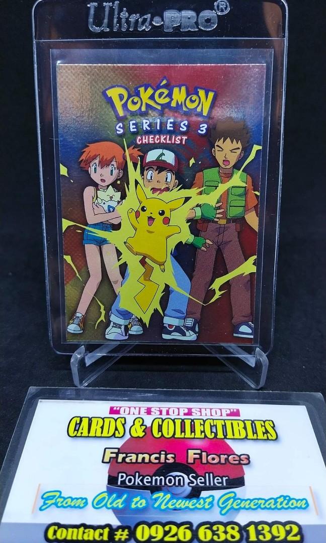 Pokemon Card - CHECKLIST: ASH, BROCK, MISTY & PIKACHU - FOIL (TOPPS ...