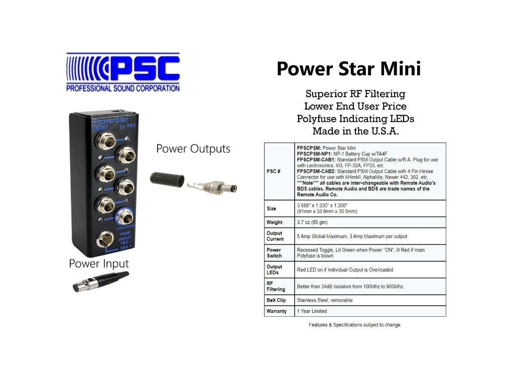 PowerStar mini Power distribution system, Audio, Portable Audio ...