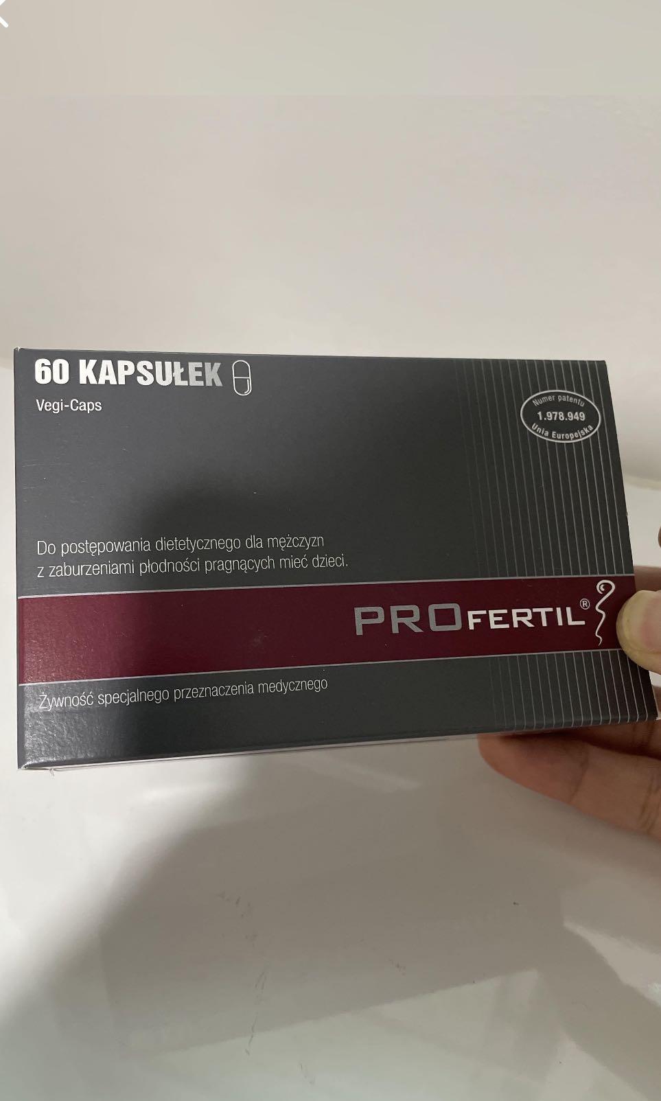 PROfertil Men - Fertility Supplement - 60 Capsules, Health & Nutrition ...