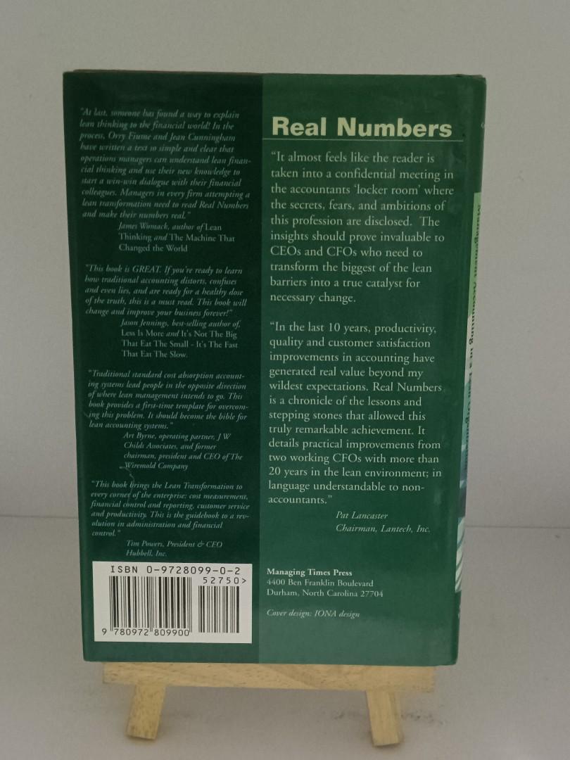 Real Numbers : Management Accounting in a Lean Organization, Hobbies ...