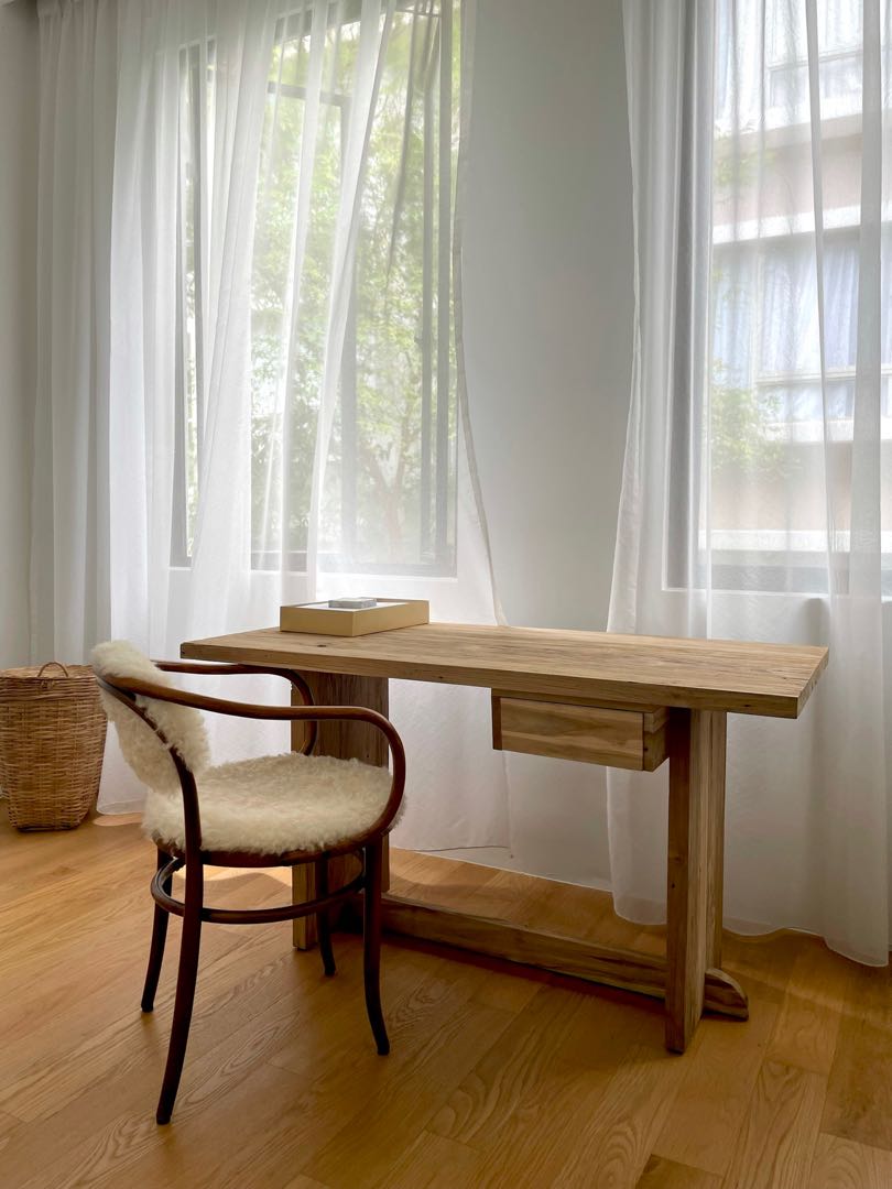 Reclaim teak rustic study table, Furniture & Home Living, Furniture ...