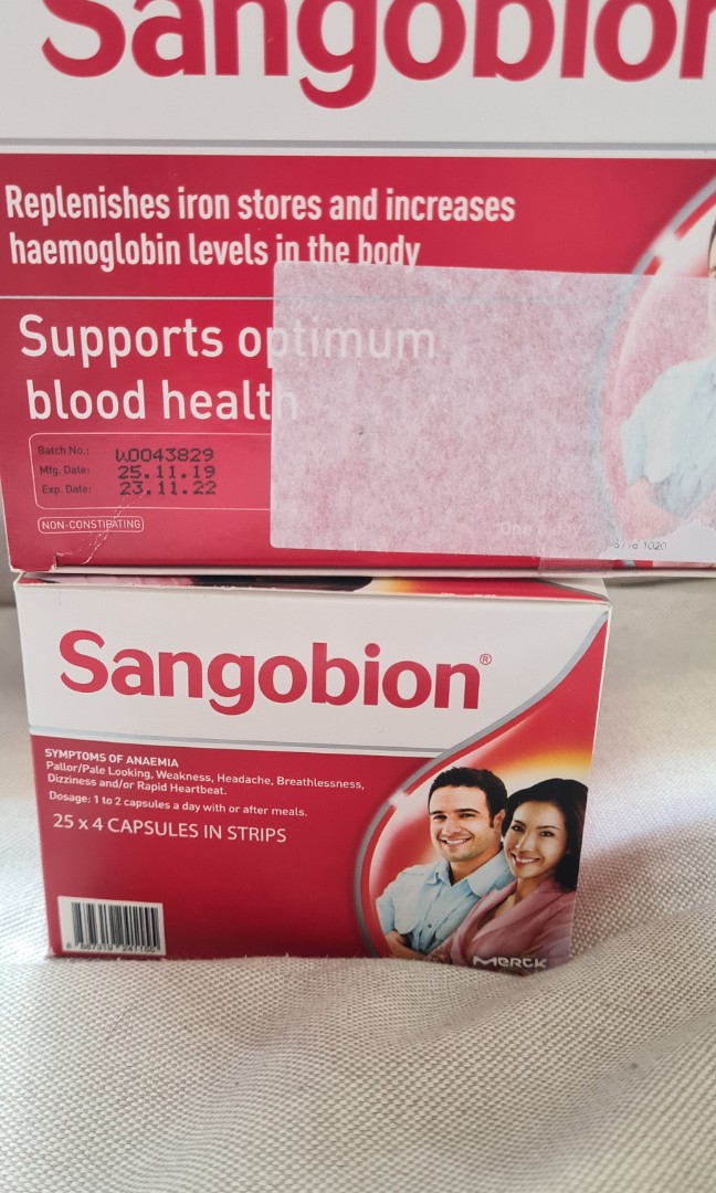 Sangobion iron capsule, Health & Nutrition, Health Supplements ...