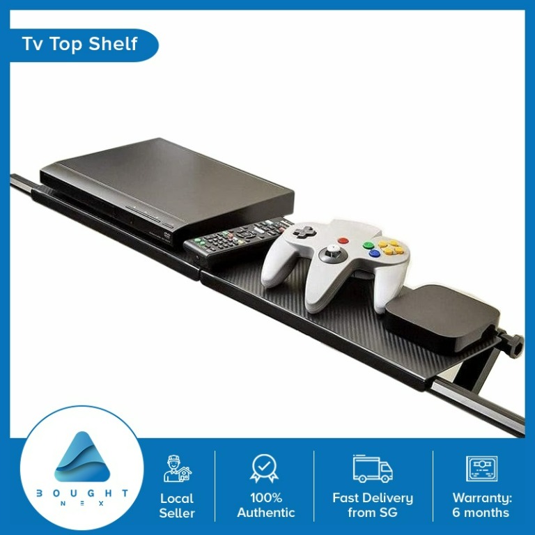 Screen Caddy TV Box Top Shelf Storage Bracket Stand Monitor Wall Mount ...