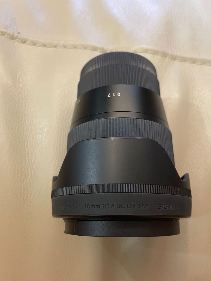 Sigma 16mm f1.4 (Canon EFM), Photography, Lens & Kits on Carousell