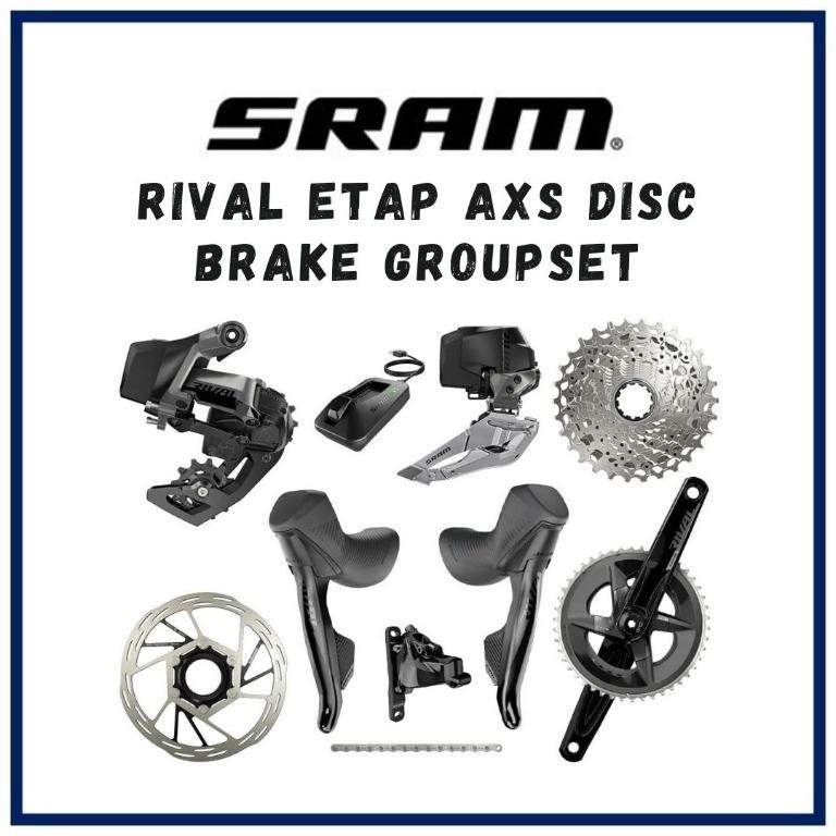 SRAM RIVAL eTAP AXS 2x12 HRD Power Groupset, Sports Equipment, Bicycles ...