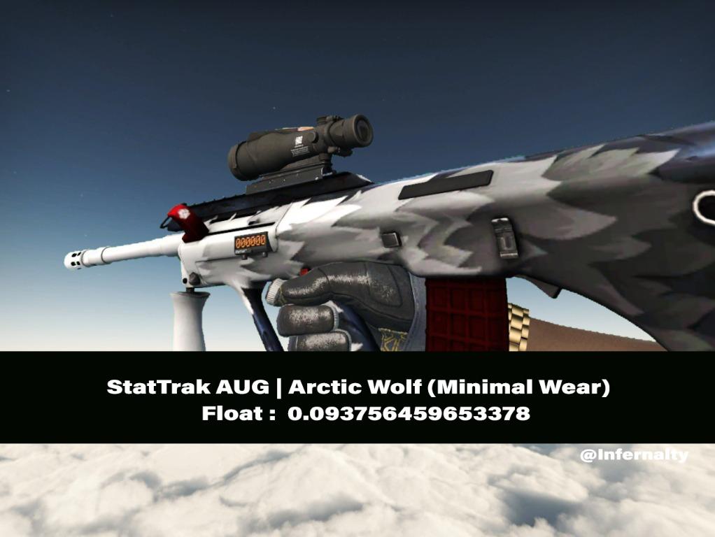 StatTrak AUG Arctic Wolf MW CSGO SKINS KNIVES, Video Gaming, Gaming ...