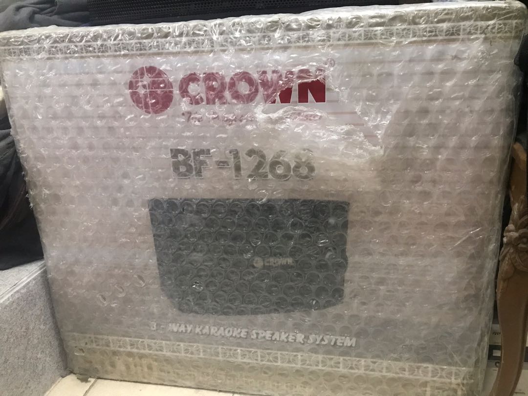 Unused New Original Crown BF-1268 3-Way Speakers, Audio, Soundbars ...