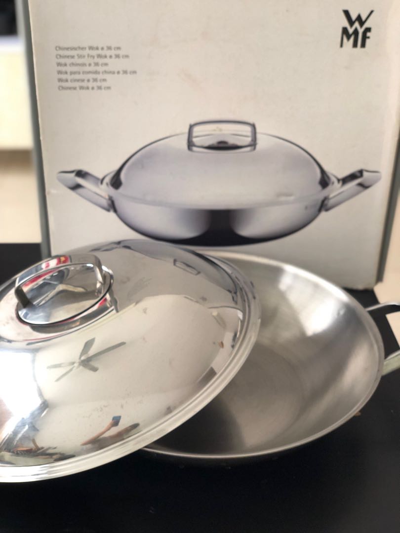 WMF Frying wok 36cm, Furniture & Home Living, Kitchenware & Tableware, Cookware & Accessories on ...