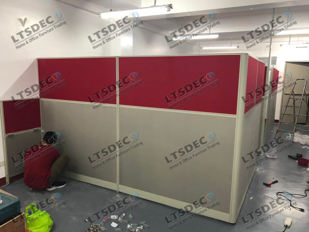 WORKSTATION DIVIDER TYPE MODULAR OFFICE PARTITIONS, Furniture & Home ...