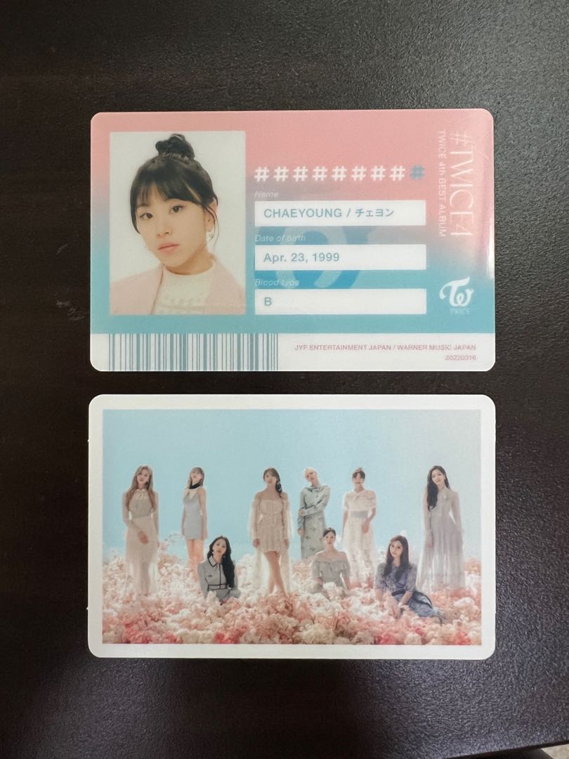 #Twice4 Chaeyoung ID Card, Hobbies & Toys, Collectibles & Memorabilia ...