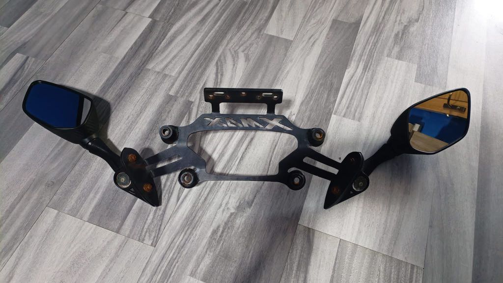 XMAX Side Mirror Bracket, Motorcycles, Motorcycle Accessories on Carousell