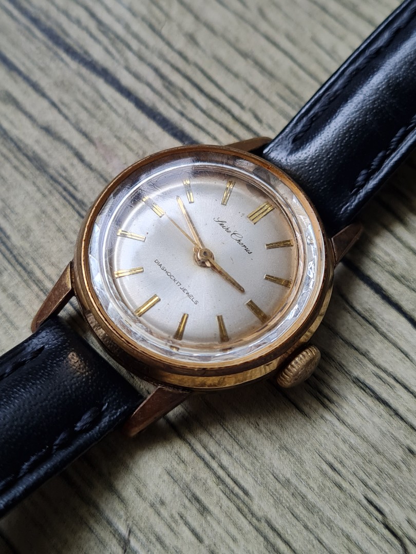1964 Seiko Chorus Diashock 17 Jewels Vintage Mechanical Winding Watch ...