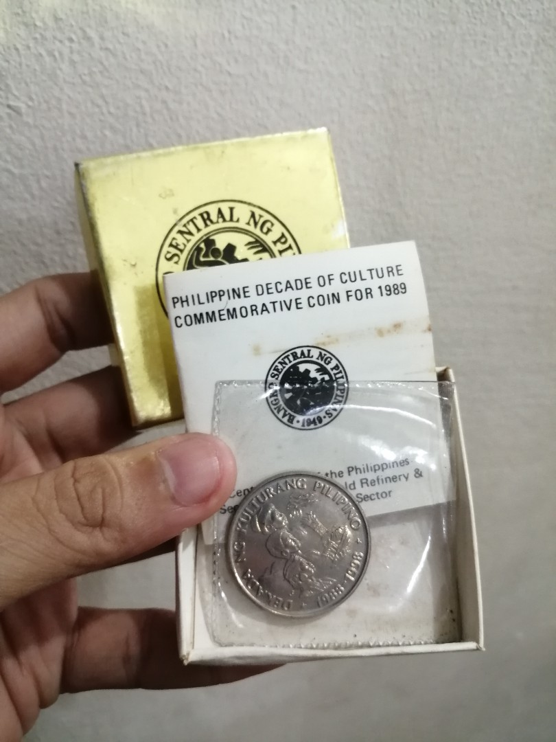1-Piso Dekada ng Kulturang Pilipino Commemorative Coin Original Box and ...