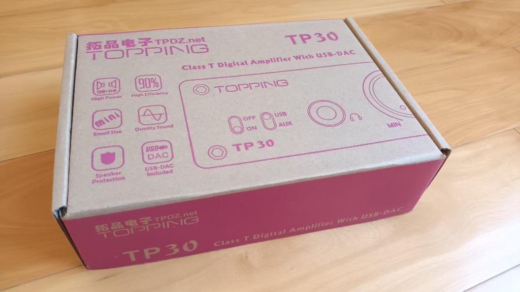(95% new) 拓品 Topping TP30 USB DAC 聲卡解碼 + AUX 輸入一體式功放擴音機, 音響器材, Soundbar ...
