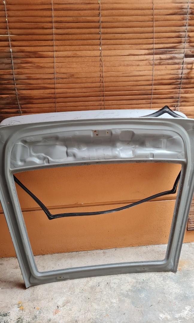 AE86 fiber rear trunk lid with TRD style spoiler, Auto Accessories on ...