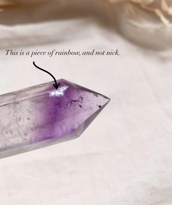 Amethyst Tower with God’s fingerprint #Crystal #Tower, Hobbies & Toys ...