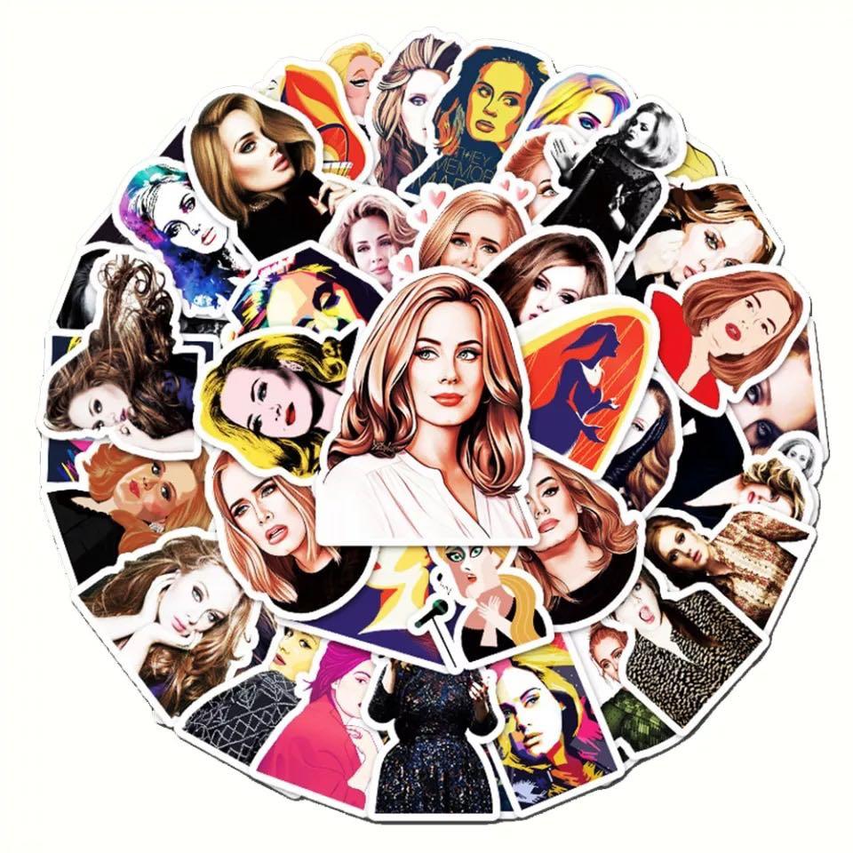 (Stickers) 25pc Adele English Singer Songwriter 19 25 Easy On Me ...