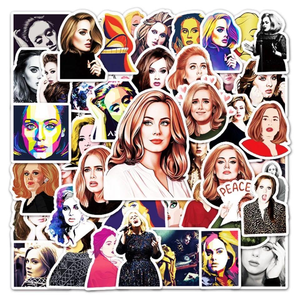 (Stickers) 25pc Adele English Singer Songwriter 19 25 Easy On Me ...