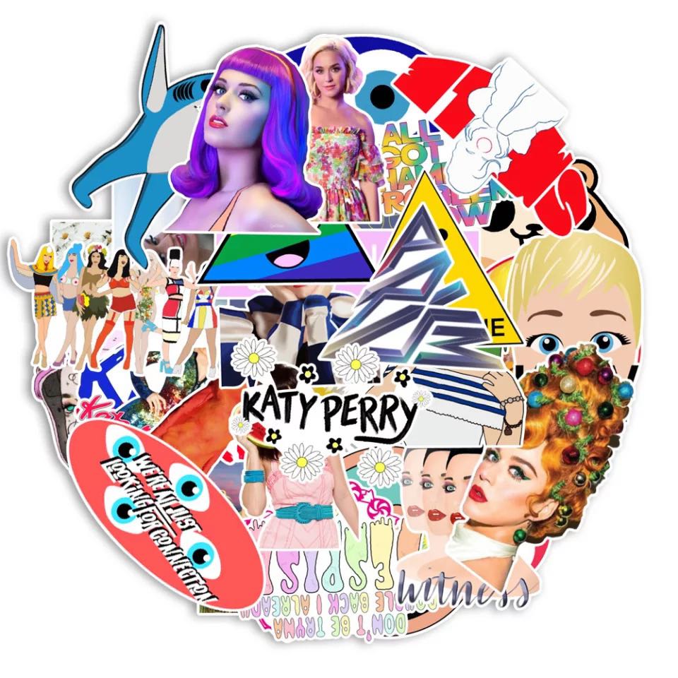 (Stickers) 25pc Katy Perry American Singer Songwriter Daek Horse Roar ...