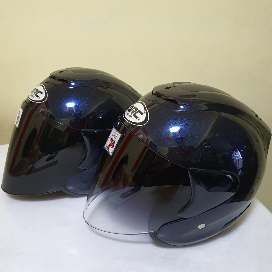 ARC RITZ HELMET MALIBU BLUE COLOR, Motorcycles, Motorcycle Accessories ...