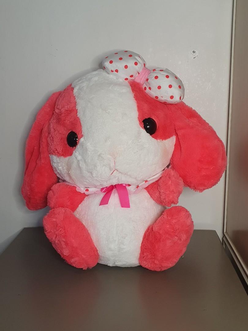 Authentic Loppy Bunny plush Strawberry series ichigo-chan, Hobbies ...