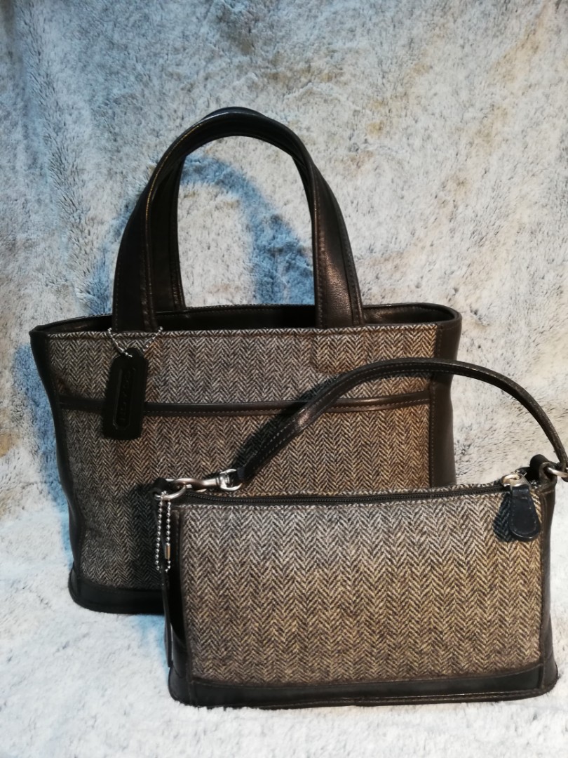 Authentic vintage coach set, Luxury, Bags & Wallets on Carousell