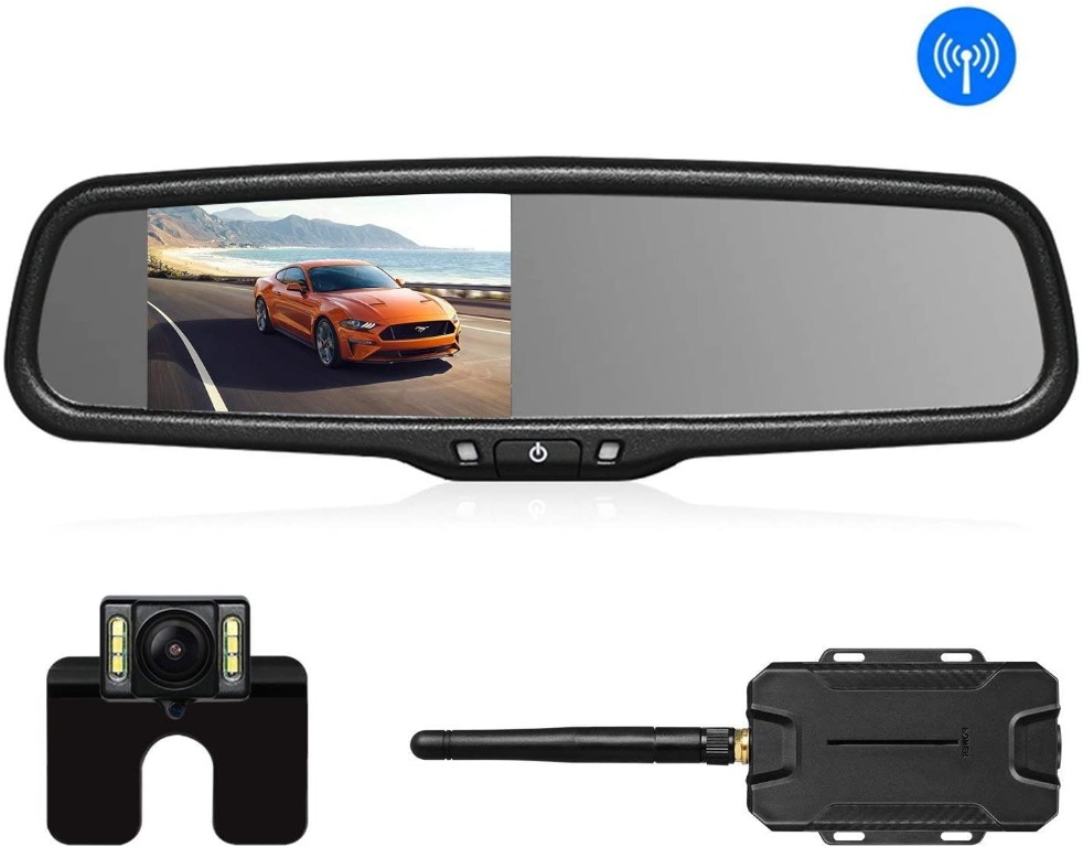 AUTO-VOX Wireless Reverse Camera Kit Car Backup Camera with Rear View ...