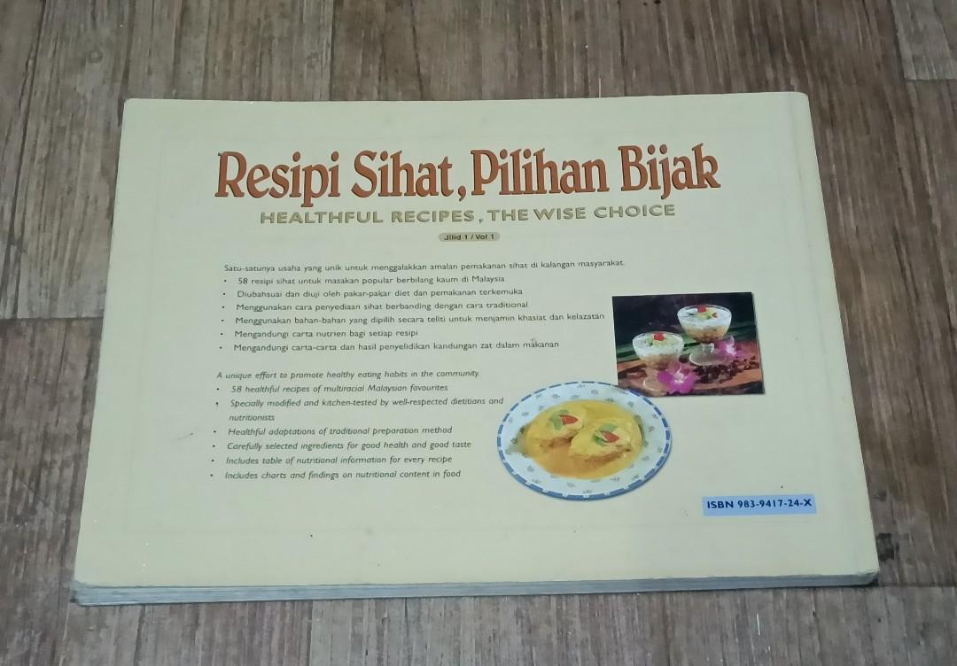 Buku//Resepi Jilid 1 Vol 1.. Hak Cipta ©️ Kementerian Kesihatan ...