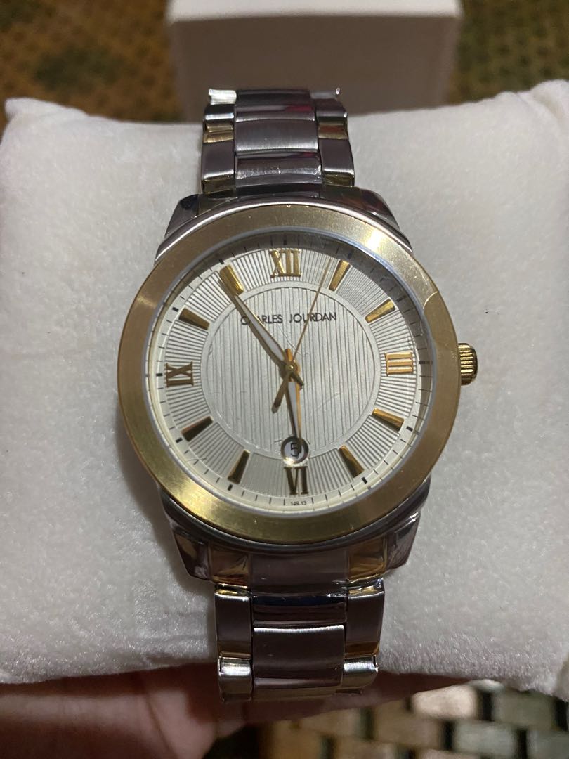 100% NEW! Jam tangan Charles jourdan watch original, Fesyen Pria, Jam ...