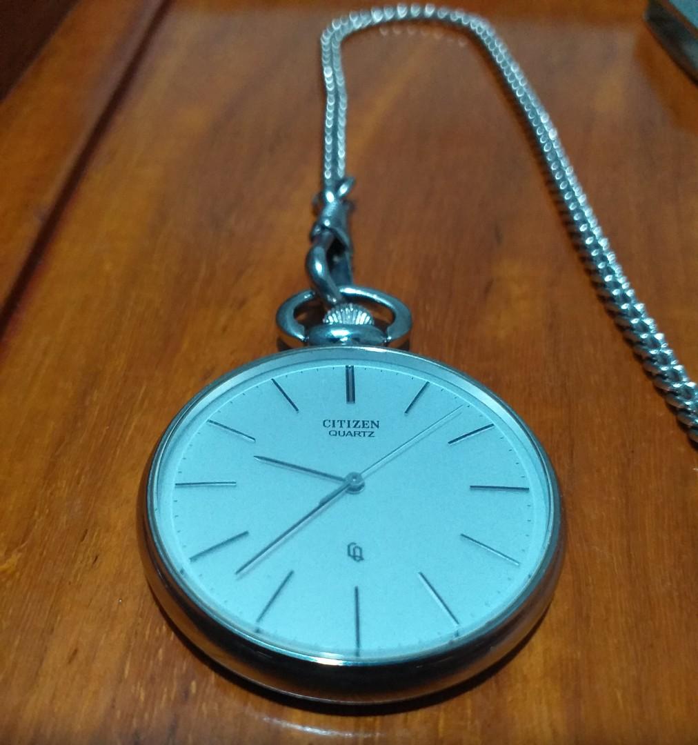 Citizen Pocket Watch Japan Timepiece Unisex, Men's Fashion, Watches ...
