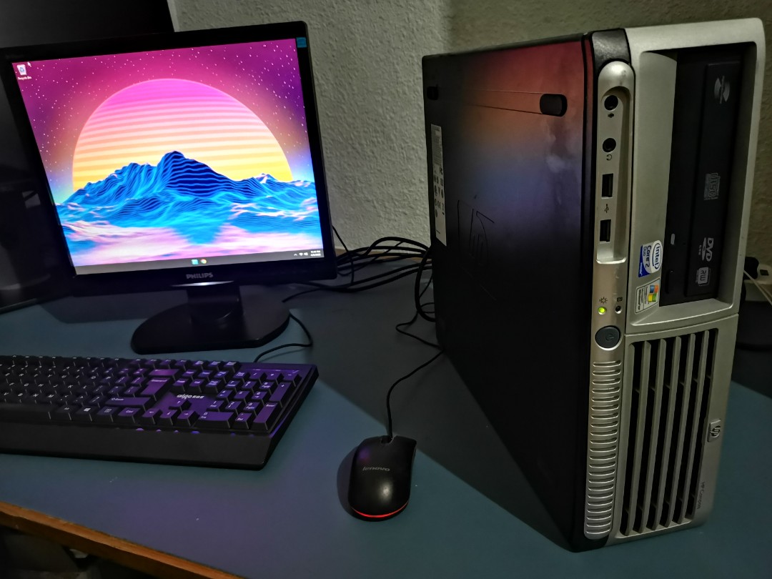 Compact Desktop and monitor, Computers & Tech, Desktops on Carousell