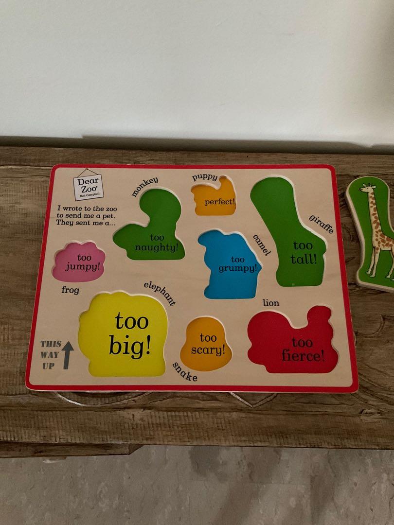 Dear Zoo Puzzle, Hobbies & Toys, Toys & Games on Carousell